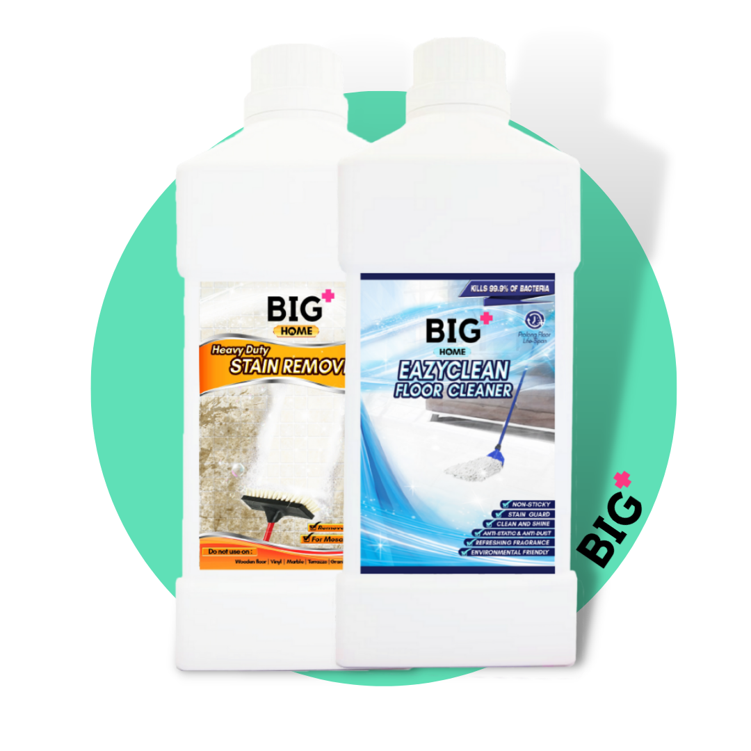 BIG+ Floor Cleaning Set | 1x BIG+ Heavy Duty Stain Remover And 1x BIG+ ...